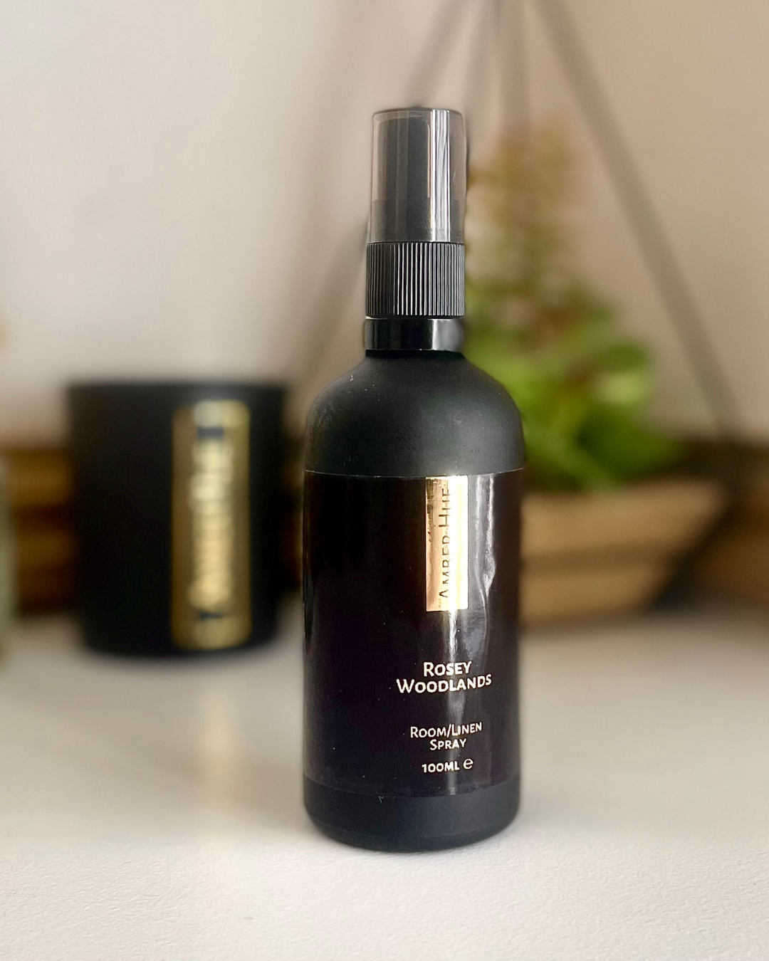 Rosey Woodlands - Room/Linen Spray – Amber Hue Candles